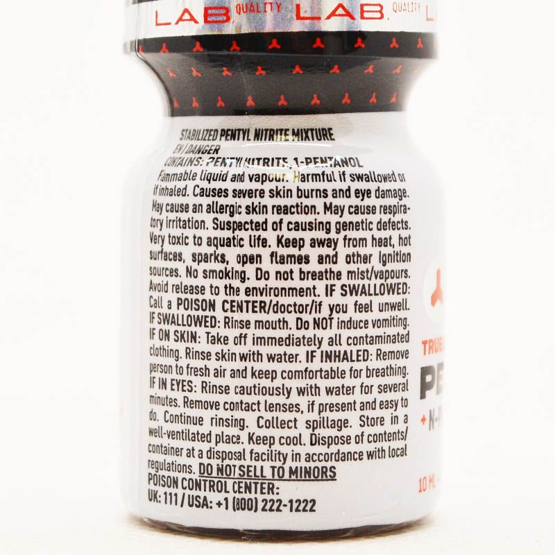 Poppers Pentyl + N-Pentanol Lab Quality 10ml pas cher sur La Boutiq...