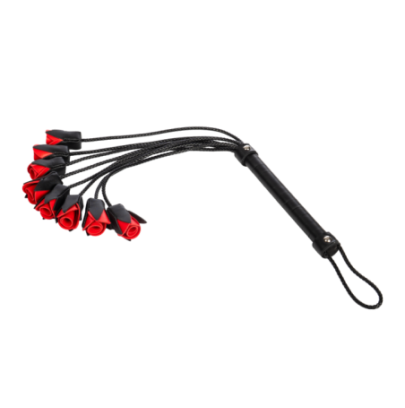 Fouet Rose - Noir et Rouge pas cher sur La Boutique du Poppers